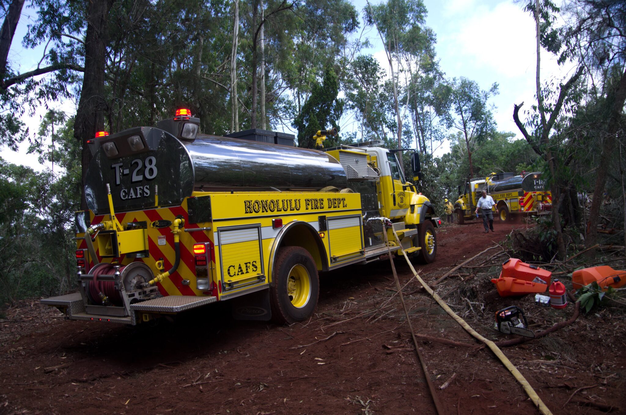 After fire, first things first. | Pacific Fire Exchange