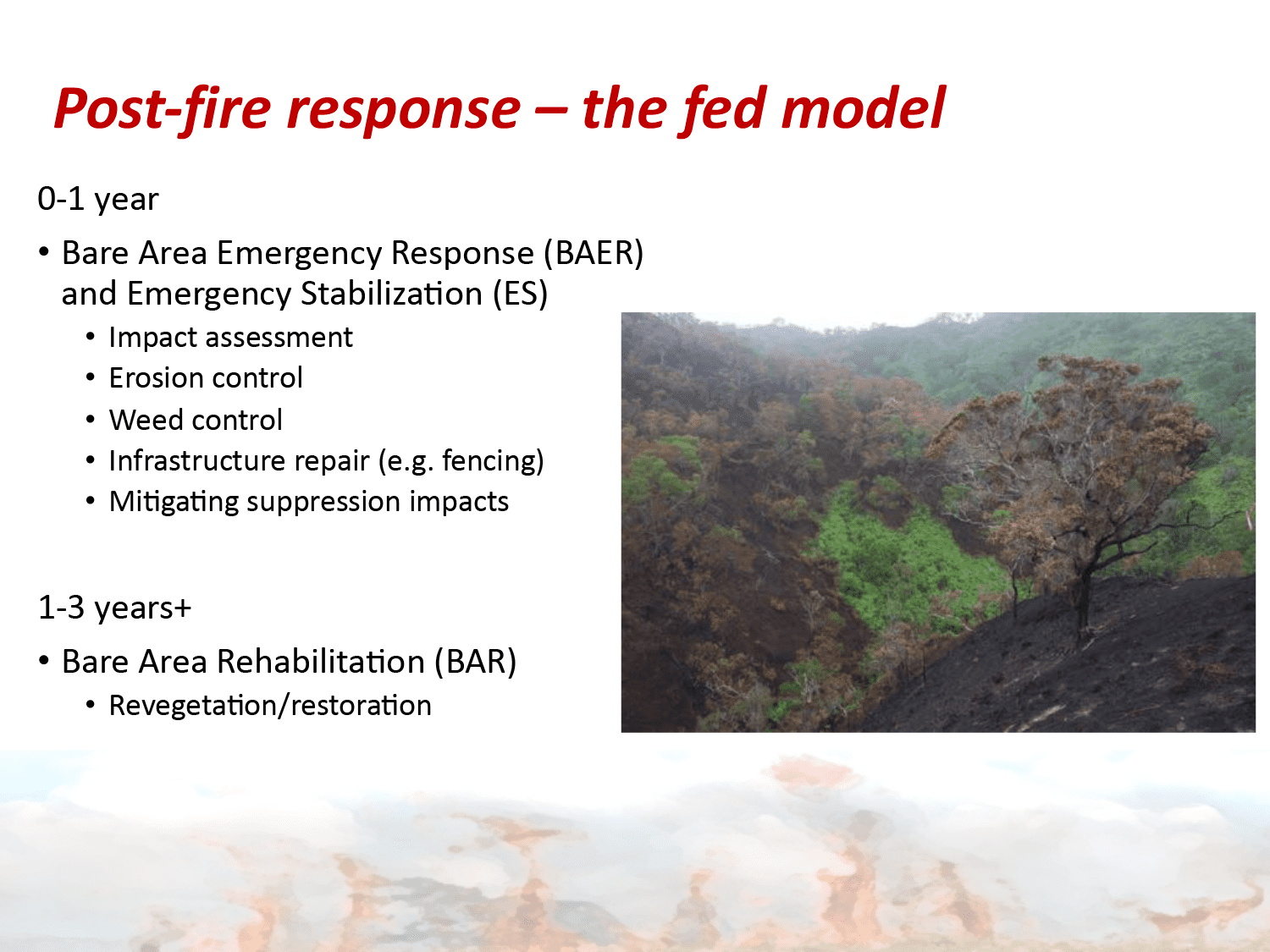 Slide Presentation: Overview of Post Fire Response | Pacific Fire Exchange